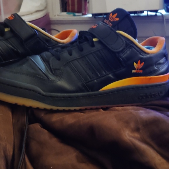 adidas | Shoes | Adidas Originals Forum Low Black Orange Gold Gradient ...